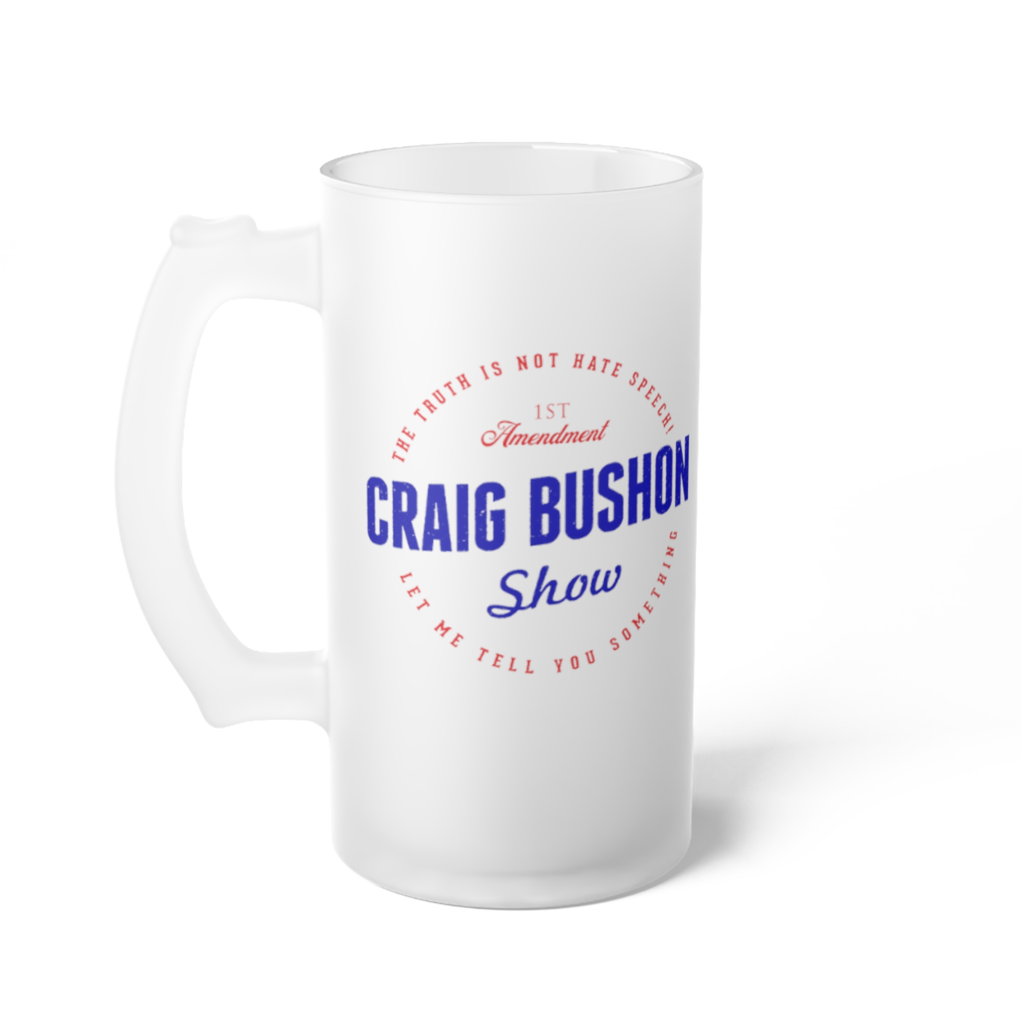 CBS Frosted Glass Beer Mug – The Craig Bushon Show