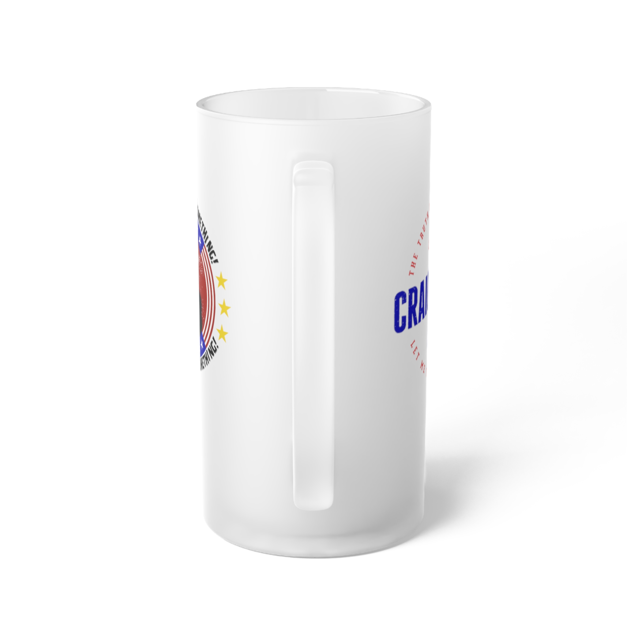 CBS Frosted Glass Beer Mug – The Craig Bushon Show